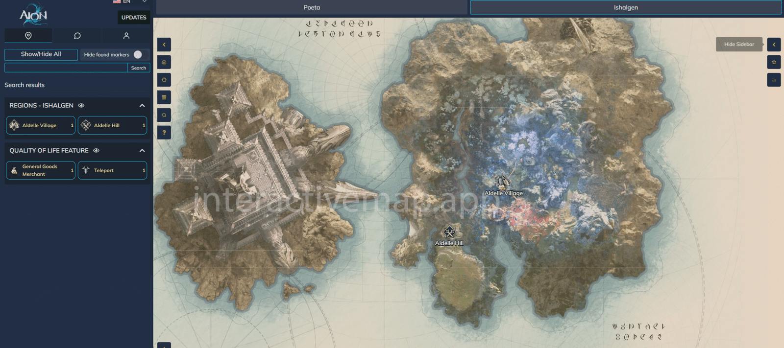 AION 2 Interactive Map - Aion2.Online